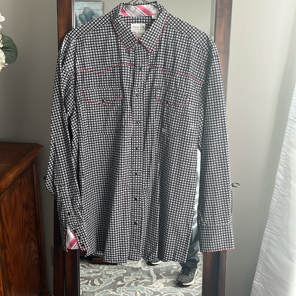 Roper | Shirts | Roper Western Shirt Black Pearl Snap Xl | Poshmark